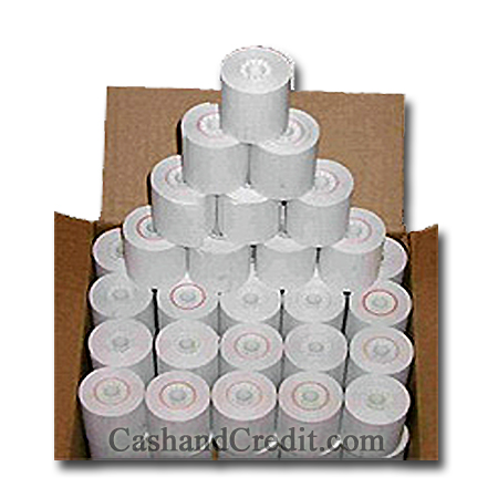 Bond Paper Rolls - 3"" x 150' - 50 Rolls/Box